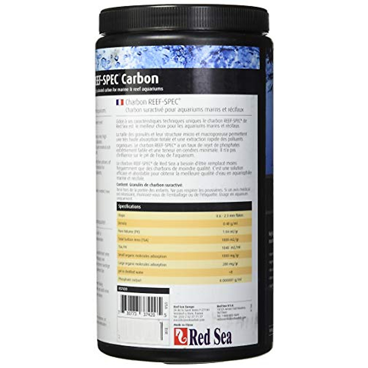 Reef Red Sea Spec Carbon - Aquarium Filter Media (2000 Ml/ 64 Oz), Black (37420)