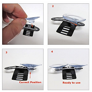 Ramtech 4-Pack Suction Cups Replacement Kit for Radar Laser Detector Windshield Mounts, Compatible with Radenso Pro M XP SP, SCLD