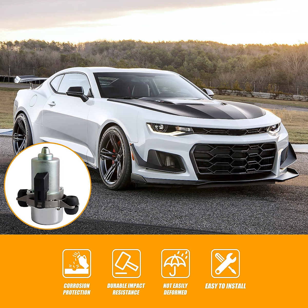 RANSOTO 20804130 Power Brake Booster Auxiliary Pump Electric Vacuum Pump Assembly Compatible with Chevrolet CAMARO VOLVO V40 CTS Replace Part Number 31317530 009428081