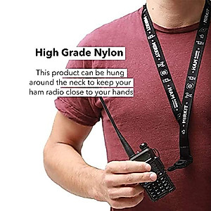 Lanyard Mirkit HAM Radio Operator Neck Strap BAOFENG Accessories and Radio Equipment Quick Release for Two Way Radios, Ham Radio Gifts