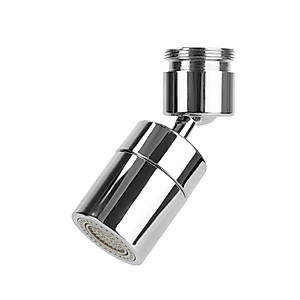 Universal Faucet Splash-Proof Swivel Kitchen Faucet Water Saving Bath Faucet Stainless Steel 720°Rotation Nozzle Faucet(Dual Outlet)