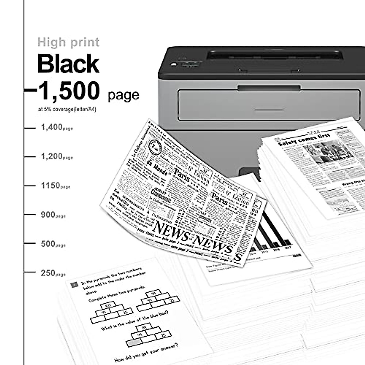 VIT Compatible 2 Pack TN-730 TN730 Toner Cartridge Black Replacement for Brother DCP-L2550DW MFC-L2710DW L2750DW L2750DWXL HL-L2350DW L2370DWDWXL L2390DW L2395DW Printer