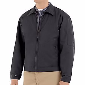 Red Kap Men's Slash Pocket Quilt-Lined Jacket, Black, 3X-Large