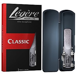 Légère Reeds - Alto Saxophone Reed, Classic, Strength 2.50 (AS2.50) - Premium Synthetic Woodwind Reed