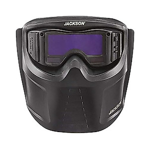 Jackson Safety Rebel ADF Welding Mask, True Color Technology, Wrap Around Protection, ADF System, Flame Resistant, 46200
