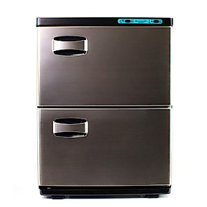 DERMALOGIC Towel Warmer (Double Door), Towel Heater Warmer Cabinet Electric Equipment Massage Facial Spa Beauty Salon Nails Shop GYM Home and Commercial, 40 L