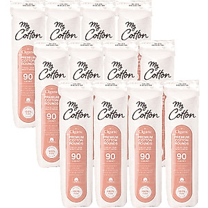 My Cotton Premium Cotton Rounds Bulk (1080 Count) | Makeup Remover Pads, Hypoallergenic, Lint-Free | 100% Pure Cotton
