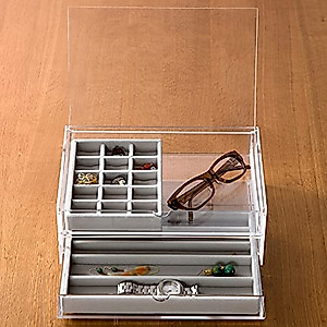 Acrylic Storage Large Case 2 Drawers