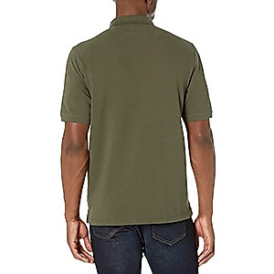 Amazon Essentials Men's Regular-Fit Cotton Pique Polo Shirt (Available in Big & Tall), Olive, X-Large