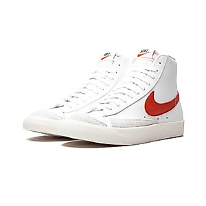 Nike Men's Blazer Mid '77 Basketball Shoe, White Black, 9