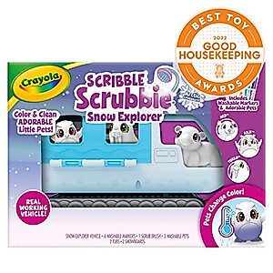 Crayola Scribble Scrubbie Pets Arctic Snow Explorer, Color & Wash Creative Toy, Gift for Kids, Age 3, 4, 5, 6