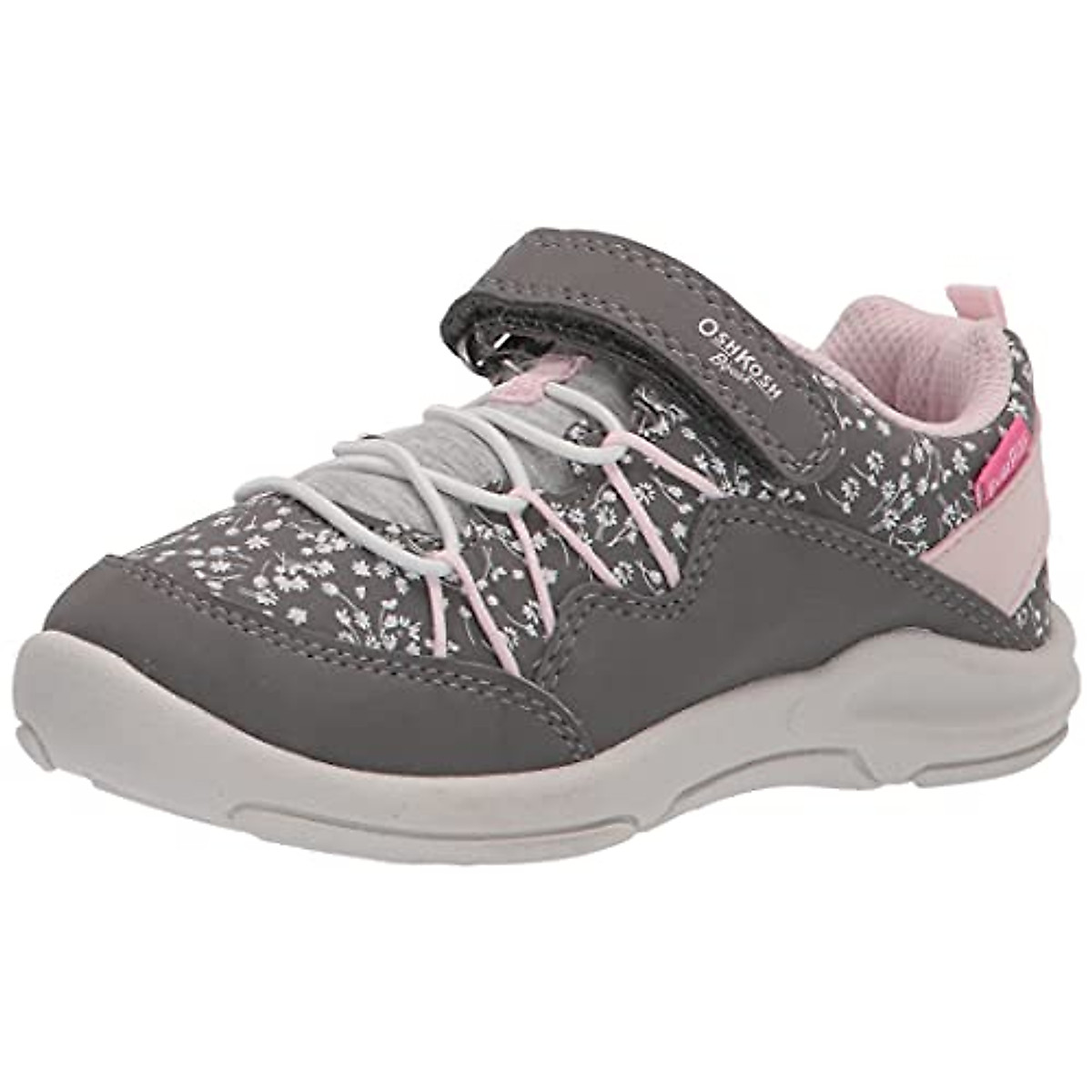 OshKosh B'Gosh Girls Cycla EverPlay Sneaker, Grey, 9 Toddler