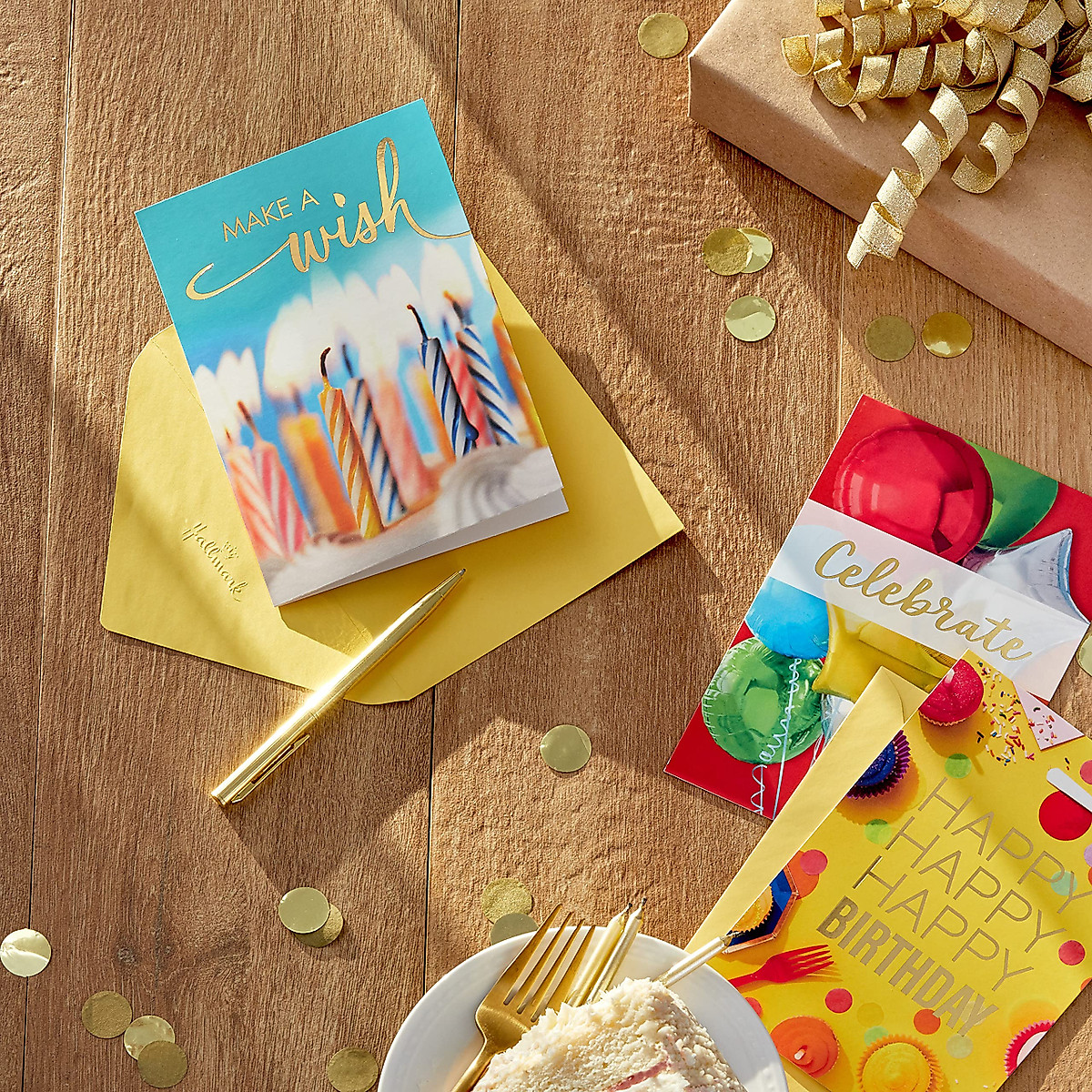 Hallmark Birthday Cards Assortment, 16 Cards with Envelopes (Classic Celebrate)