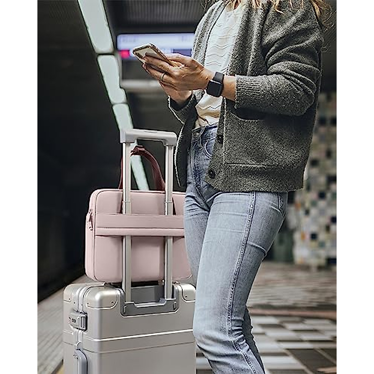 tomtoc Protective Crossbody Laptop Bag Case For 13-14 Inch MacBook, iPad Pro/Air with Magic Keyboard, Surface Pro/Laptop, Copilot PC, Water Resistant