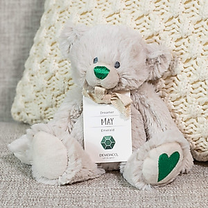 DEMDACO Dreamer Green Emerald Color Heart May Birthstone 8.5 inch Children's Plush Stuffed Animal Toy