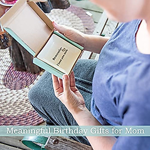 HOME SMILE Birthday Mother's Day Gifts for Mom,Mom Gift-Ceramic Ring Dish Jewelry Tray -Remember I Love You Mom-Valentines Day Christmas Gifts for Mom