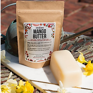 Better Shea Butter Mango Butter 100% Natural Skin Moisturizer, 1 LB Block