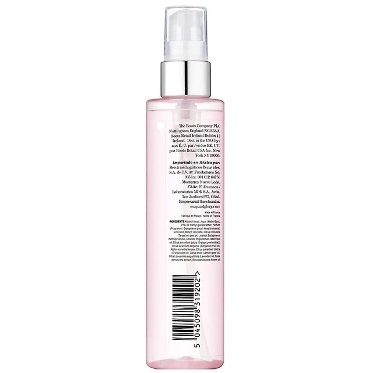 Soap & Glory Original Pink Fragrance Spritz - Lavender Oil + Rose & Citrus Bergamot Scented Body Mist Spray for Women (110ml)