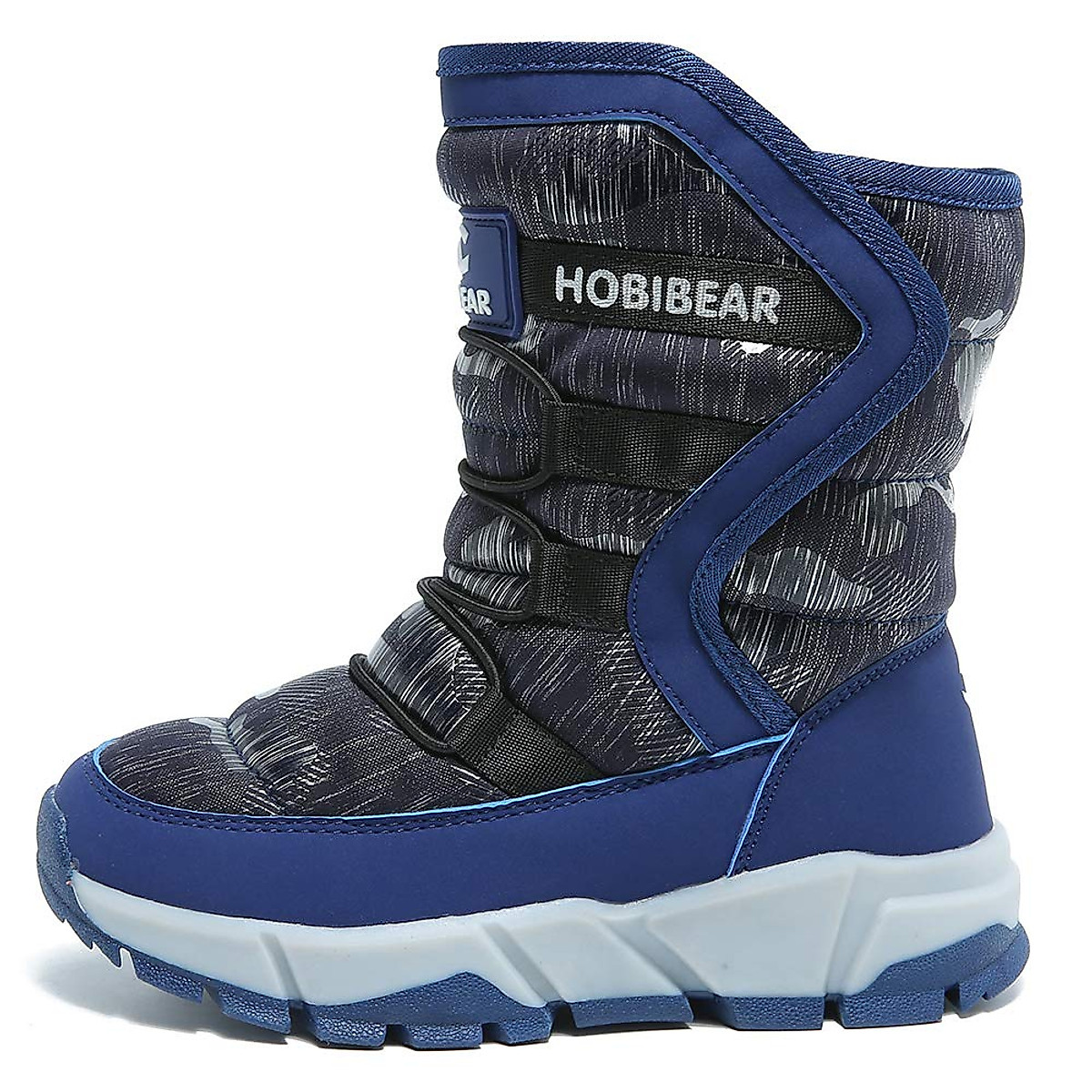 GUBARUN Boys Snow Boots Kids Outdoor Warm Shoes Waterproof (Blue, 10)
