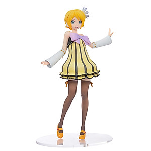 Sega 115-1011810 Kagamine Rin Project Diva Future Tone Cheerful Candy SPM Premium Action Figure, 11"