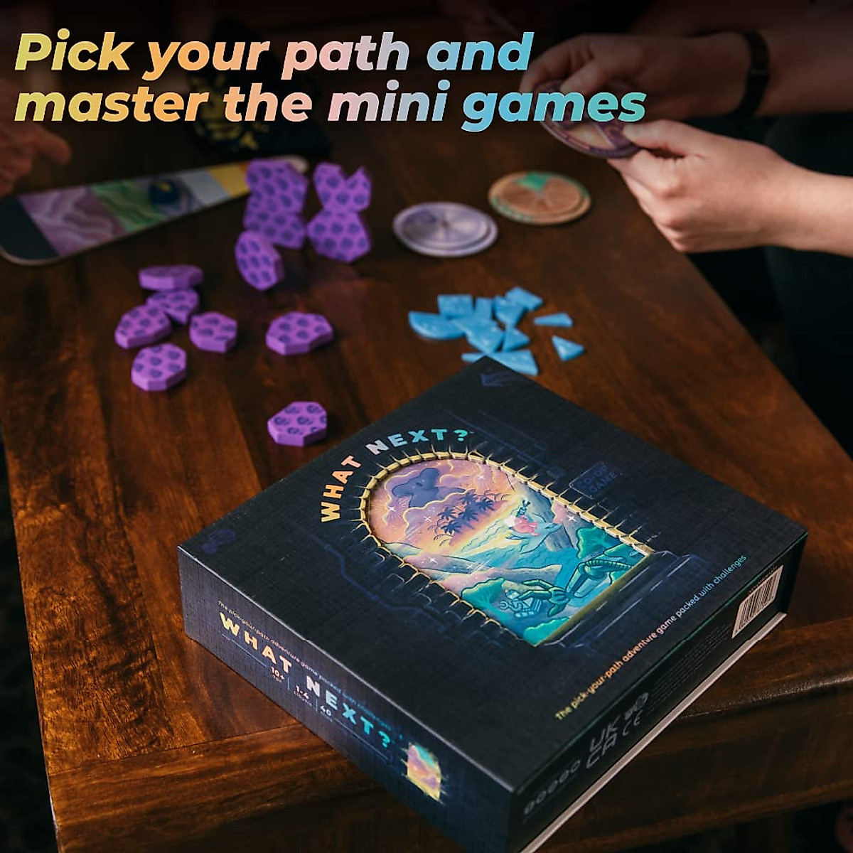 Big Potato What Next? Cooperative Pick Your Path Adventure Board Game, 1-4 Players