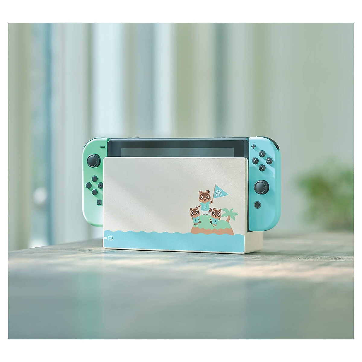 Nintendo Switch Console - Animal Crossing: New Horizons Edition - Pastel Green and Blue Joy-Con (Renewed)
