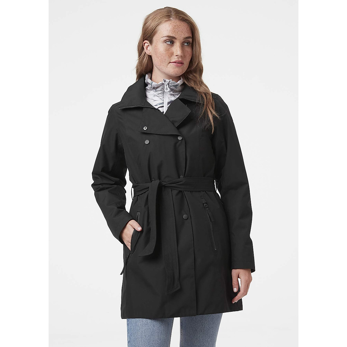 Helly-Hansen Womens Welsey Ii Trench, 990 Black, Large