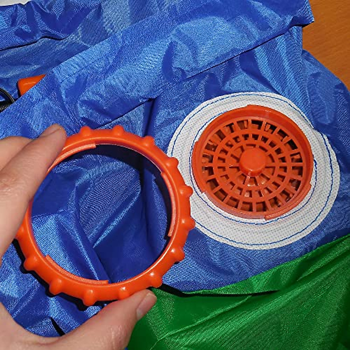 Longteng USB Mini Fan Blower for Inflatable Costume Fan or Mascot Head Game Clothing, Orange