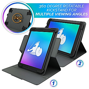 DefenderShield Universal Tablet & iPad Compatible EMF Protection Tablet Computer Case (Medium (Up to 11" x 7.75") Tablets, Black)