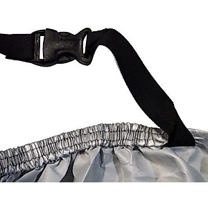 XYZCTEM All Season Black Waterproof Sun Motorcycle Cover,Fits up to 108" Motors (XX Large & Lockholes)