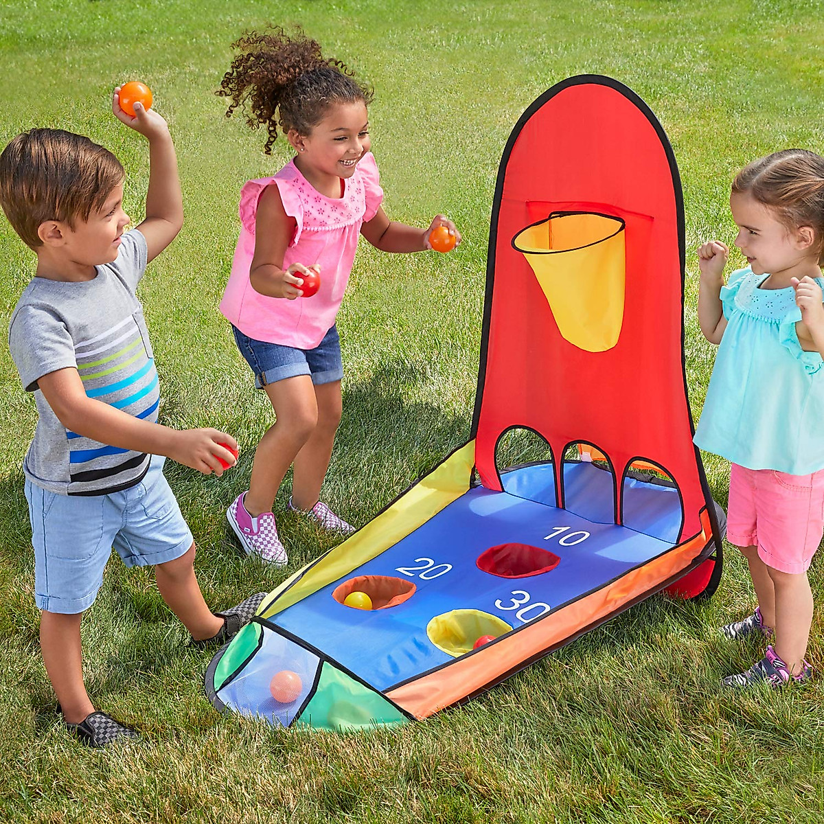 Kidoozie Pop-Up Basketball, Indoor or Outdoor Sport Activity, Suitable for Preschool and School Aged Children Ages 3 and Older