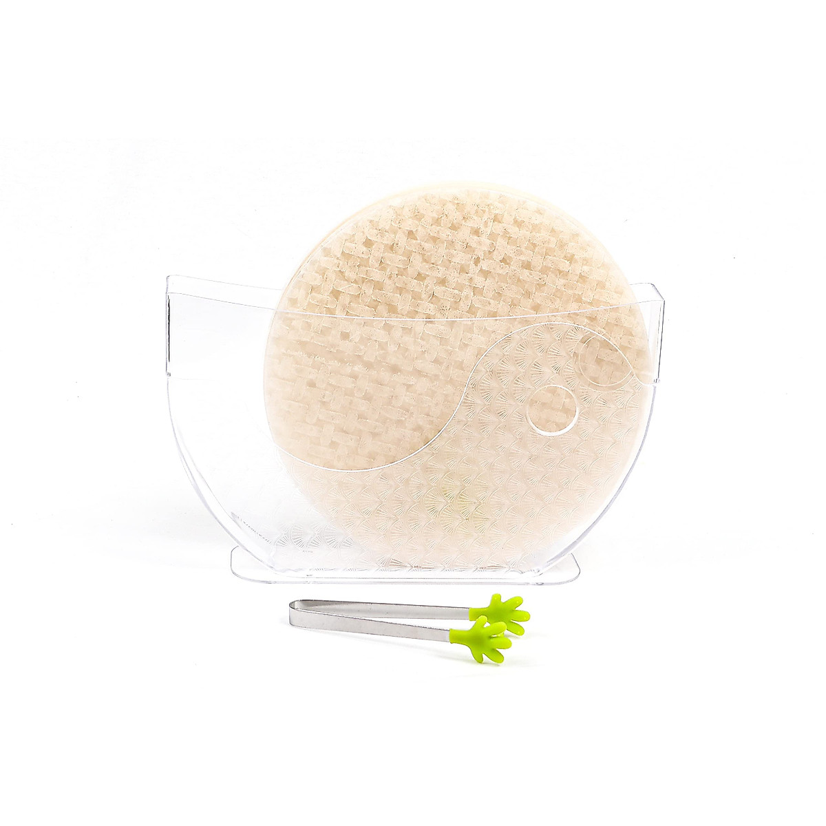 HONEYCOMB AFTERNOON Rice Paper Water Bowl - Rice Paper Holder Water Dipping Bowl, BPA Free, Reusable, Space-Saver - Spring Roll Summer Roll Wrappers Holder - Complete with Silicone Tongs