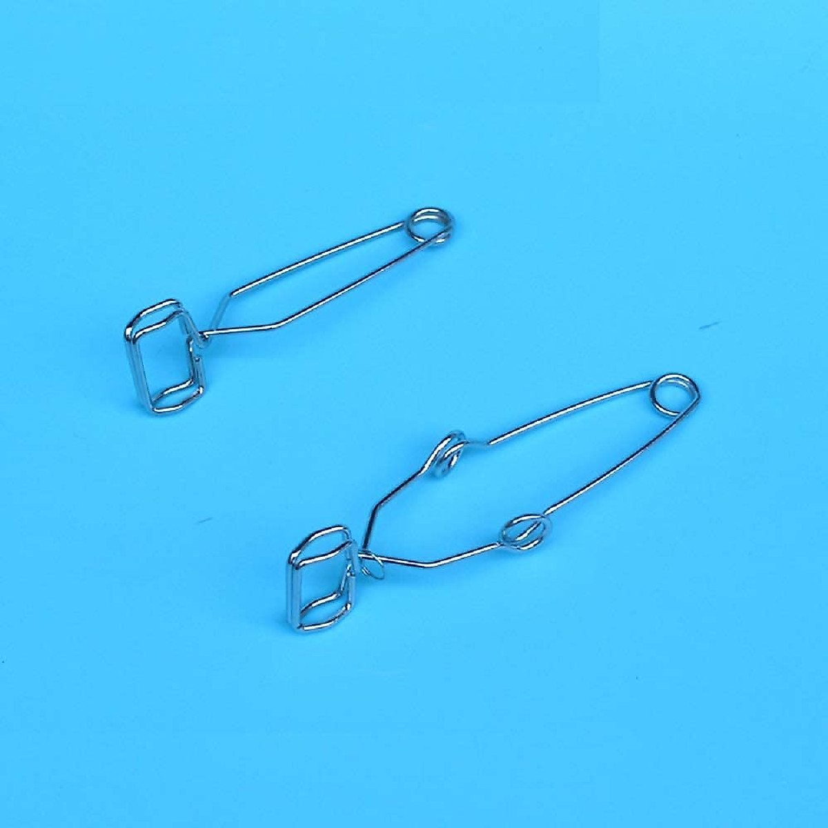 10 PCS Labs Stoddard Test Tube Clamp, Stainless Steel with Finger Grips, 6" Length