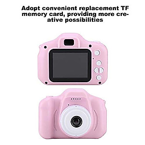 Mini Kids Camera Pink Camera Kids Camera for Girls 2.0in IPS Color Portable Children's Digital Camera with Photo,Video Function, HD 1080P Children Camera with Neck Lanyard for New Year
