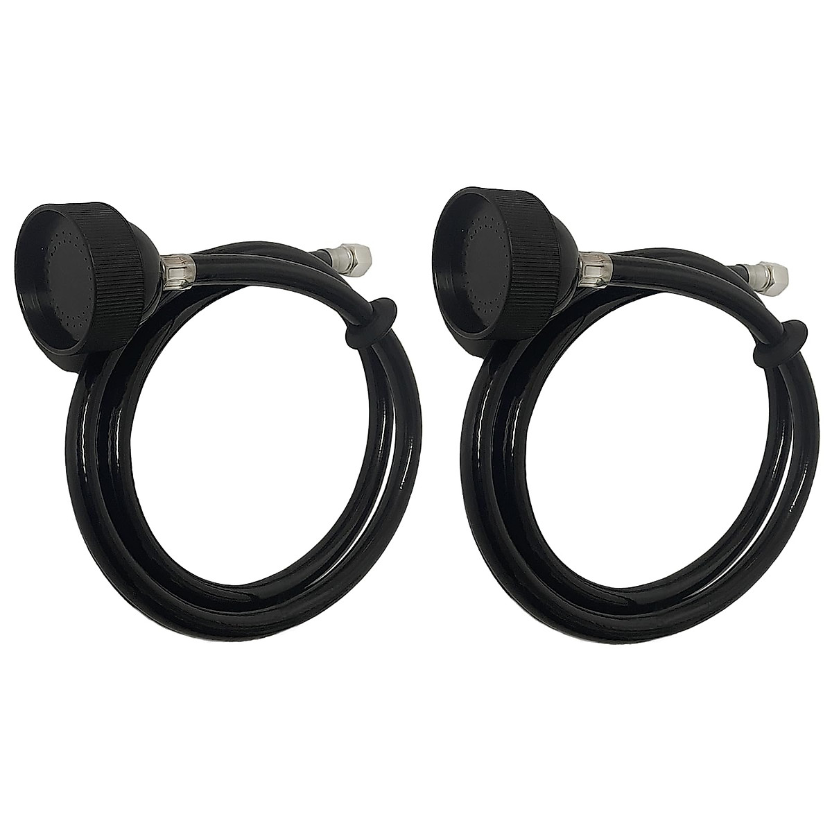 2 Packs Shampoo Bowl Hose and Sprayer, Salon Spray Head with Rubber Hose to Attach Shampoo Bowl Faucet Vacuum Breaker, Sink Replacement Part for Salon, Barber Shop, Spa, 1/4" Thread