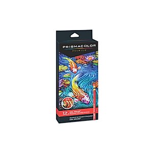 Prismacolor Col-Erase Erasable Colored Pencils, Adult Coloring, 12 Pack