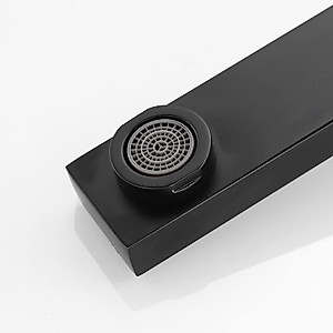 Wall Mount Tub Faucet with Extra Long Tub Spout,Single Handle Tub Filler Faucet with Brass Rough-in Valve,Matte Black