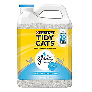 Purina Tidy Cats Clumping Multi Cat Litter, Glade Clear Springs - (2) 20 lb. Jugs