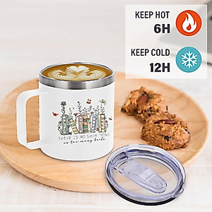 WWHSAI Book Lovers Gifts, Gifts For Book Lovers Women, Readers For Women Men Coffee Cup, Mothers Day Birthday Gift For Readers, Librarian, Bookish, Bookworm Travel Tumbler 14oz