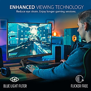 ViewSonic VX2767-MHD 27" 1080p Gaming Monitor w/ 100Hz, 1ms, FreeSync, Eye Care, HDMI, VGA, DP (Renewed)
