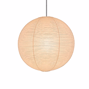 Henjjras White Round paper lamp shade 50cm(19Inch) Chinses Lantern Pendant Lamp Shade,Large Foldable Lampshade