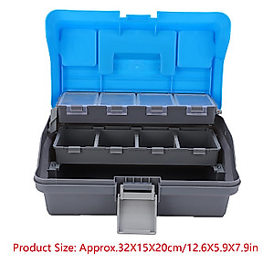 Waterproof Fishing Box, with Ergonomic Handle Fishing Tackle Box Three-layer Fishing Tackle Box for Store Fishing Gear