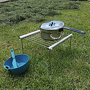 TAMYID Charcoal Grills, 3pcs Portable barbecue grill mini foldable barbecue stainless steel barbecue barbecue accessories for park use.