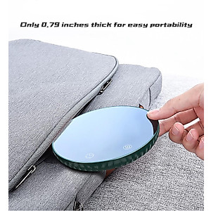 OVFRUQYJ Coffee Mug Warmer, Smart Auto On/Off Gravity Sensor Coffee Mug Warmer, Smart Coffee Mug Warmer for Desk, Office and Home, 4.53×4.53×0.79in, Dark Green, OVFRUQYJ198