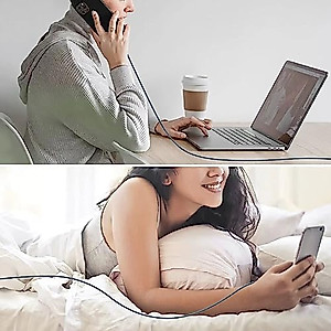 APCUWCQ Extra Long USB C Charger Cable 16.5ft/5M,PS5 Controller Cable,USB C Cable Braided for Samsung Galaxy S10/S9/S8 Plus,Note 10 9 8,PS5,LG V30 V20 G6 G5,Moto PS5 Controller,Box Series etc