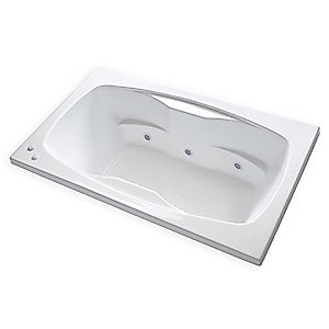 Carver Tubs - AR7242 - 6 Jet Whirlpool - 72"L x 42"W x 20.5"H - Drop In White Acrylic Bathtub (Left Hand Motor)
