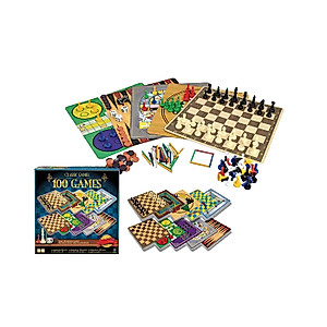Merchant Ambassador: Classic Games, Enjoy 100 Different Games, Includes 5 Double-Sided Playing Boards, Fun for Children and Adults, For Ages 3 and up
