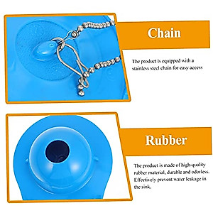 DOITOOL 1 PC Rubber Plug Drain Valve Toilet Repair Kit Toilet Seal Flapper Toilet Tank Replacement Kit Toilet Pvc Flapper Toilet Pvc Ring Flapper Toilet Drain Flush Valves Adjustable Suite