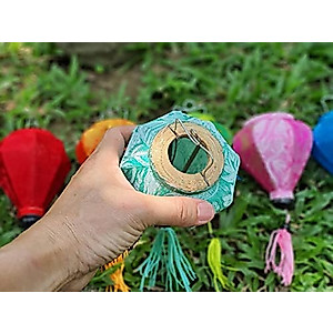 Set of 8 Mini String Silk Lanterns 10cm Vietnam Lanterns for Wedding Decor Christmass Tree Decor Home Decor Garden Party Decor