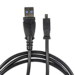 HQRP USB Cable/Cord Compatible with Kodak EASYSHARE C653, C663, C703, C713, C743, C763, C875, C913, CD33, CD40 Digital Camera